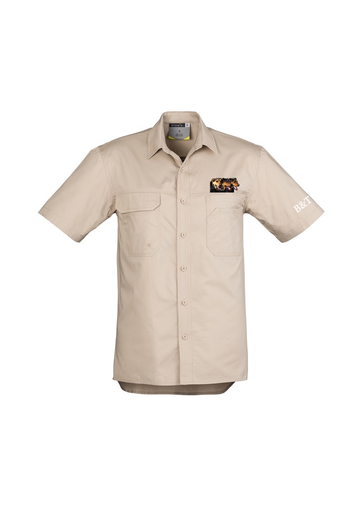Work Shirt - Short sleeve - Black and Tan