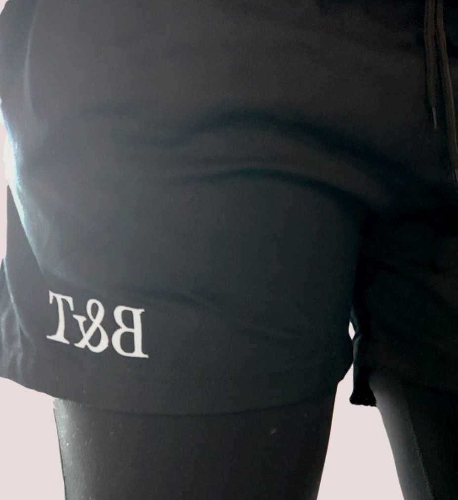 Shorts - Black - Black and Tan